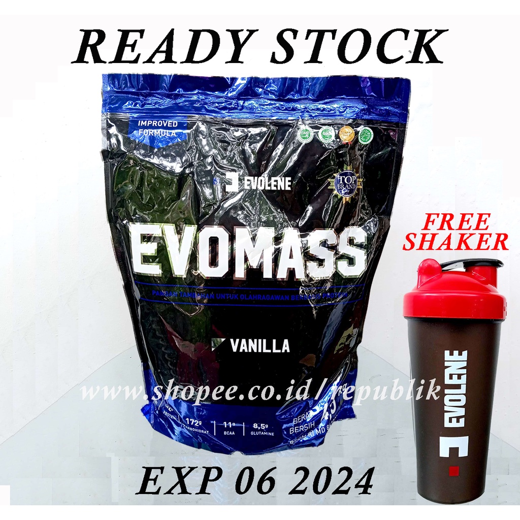 Jual Evolene evo mass vanilla ice cream 10lbs 4,5 kg | evolene evomass ...