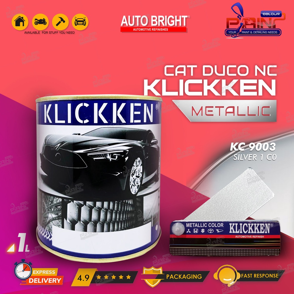 Jual Cat Duco Metallic KLICKKEN METALLIC - KC 9003 - SILVER 1 CO ...