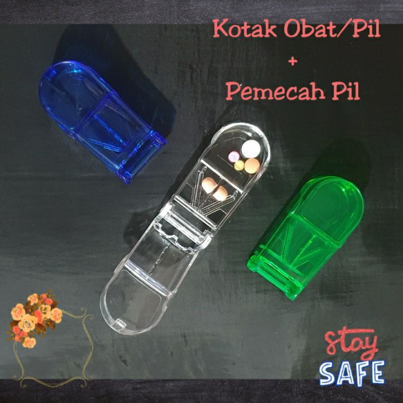 Jual Kotak /Tempat Obat ( Pil ) + Pemecah Obat | Shopee Indonesia