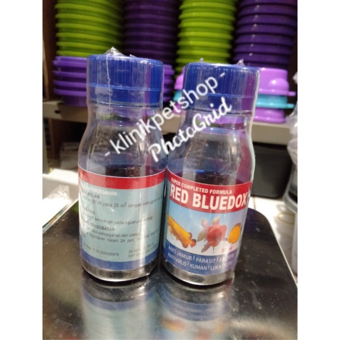 Jual RED BLUE DOX 60ML - Obat Ikan Anti Jamur Parasit Bakteri 60ML ...