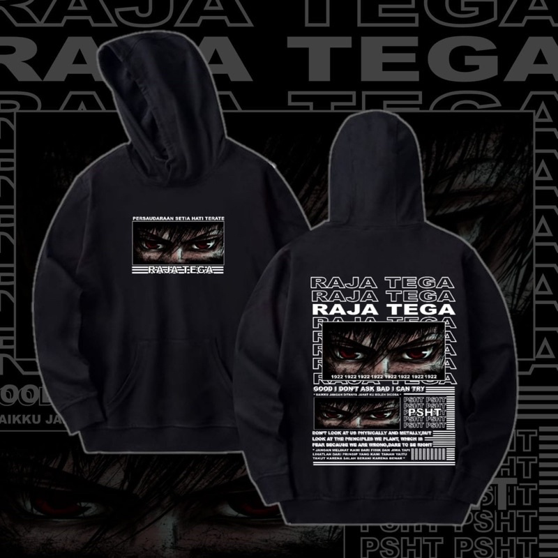 Jual HOODIE RAJA TEGA DESAIN TERBAIK RAJA TEGA SABLON PUTIH GARIS ...