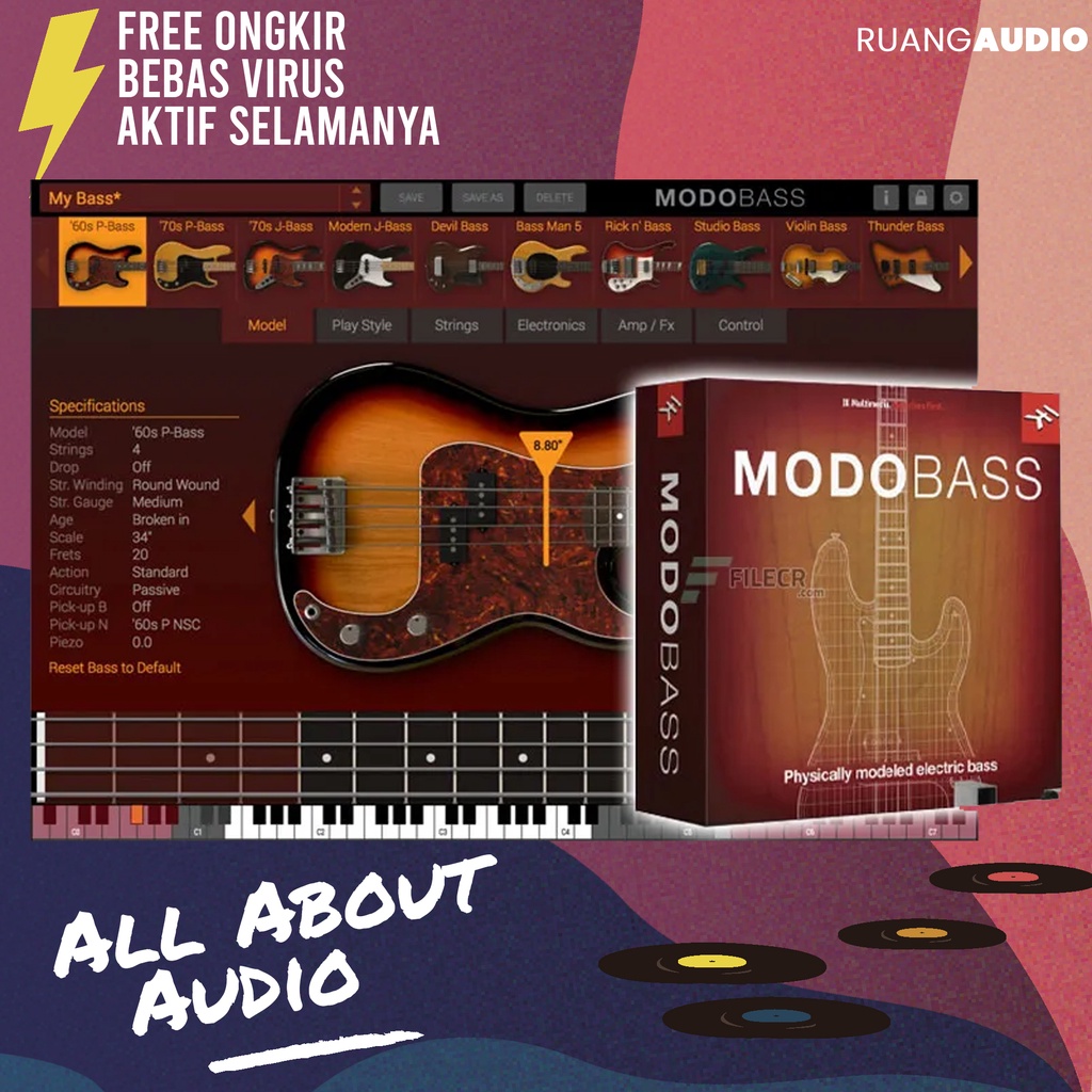 Jual IK Multimedia Modo Bass 2 Full Version VST Plugin ( Lifetime ...