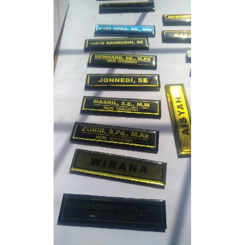 Jual Name Tag / Nama Dada Magnet | Shopee Indonesia