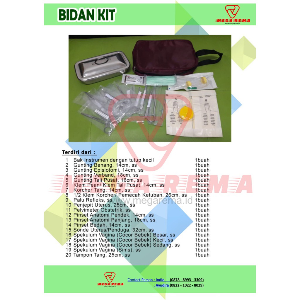 Jual menjual alat perlengkapan bidan kit. | Shopee Indonesia
