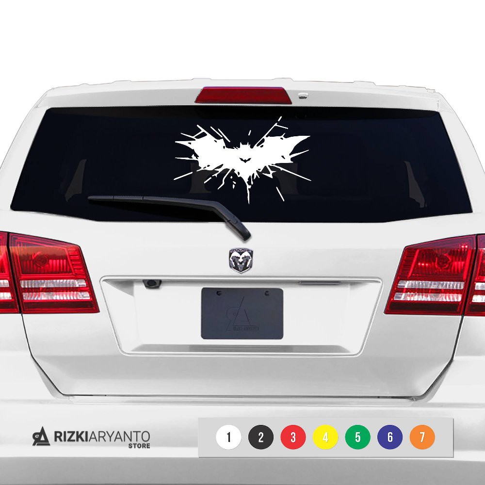 Jual Stiker Kaca Mobil Batman Retak Keren Sticker | Shopee Indonesia