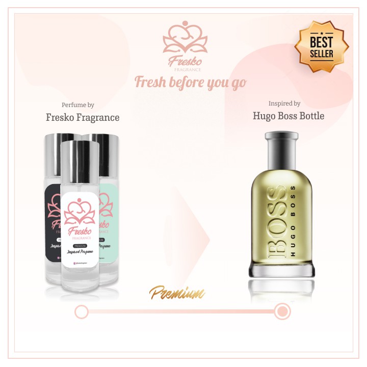 Jual Fresko parfum pria inspired by Hugo Boss Bottle | Shopee Indonesia