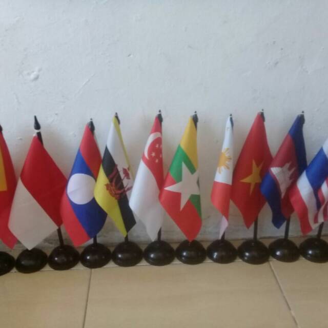 Jual Bendera Meja Negara ASEAN 1 set | Shopee Indonesia