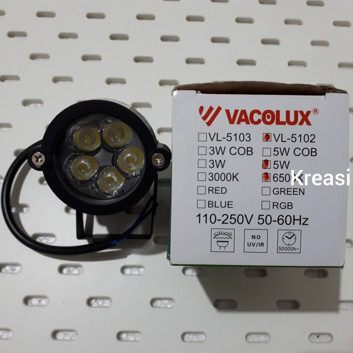 Jual LAMPU LED TAMAN VACOLUX VL-5102 5W / 5 Watt - PUTIH | Shopee Indonesia