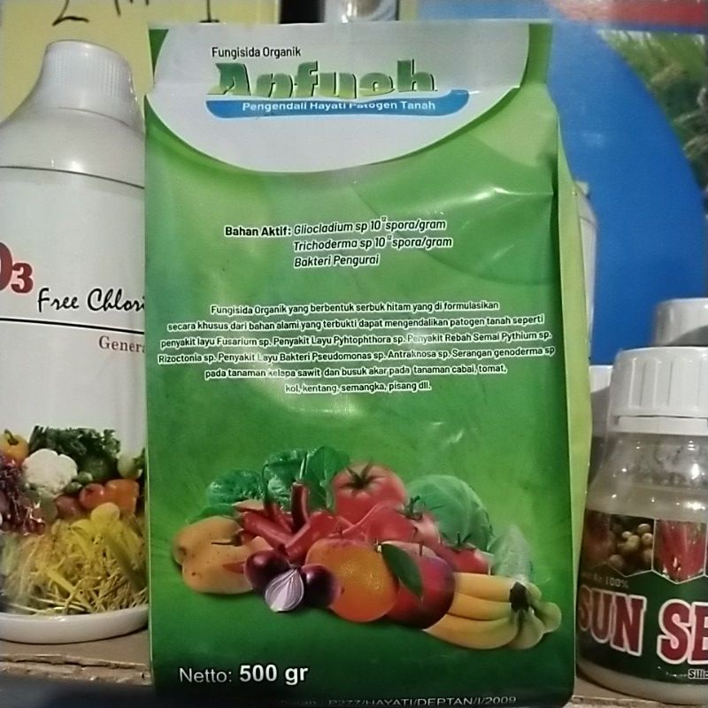 Jual Bio fungisida organik Anfush 500 gram ( pupuk hayati anfus ...
