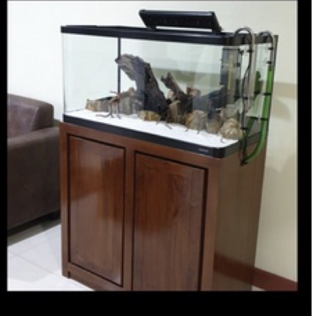Jual meja tempat tank aquarium kayu jati mebel Jepara | Shopee Indonesia
