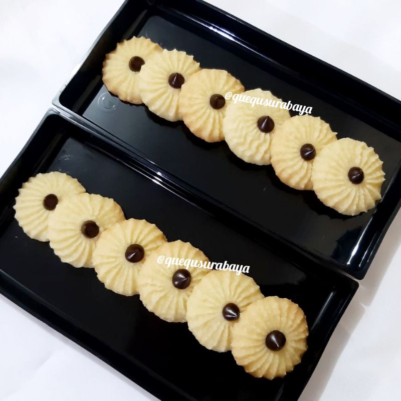 Jual QUE QU Vanila Butter Cookies Vanilla Kue Kering QueQu | Shopee ...