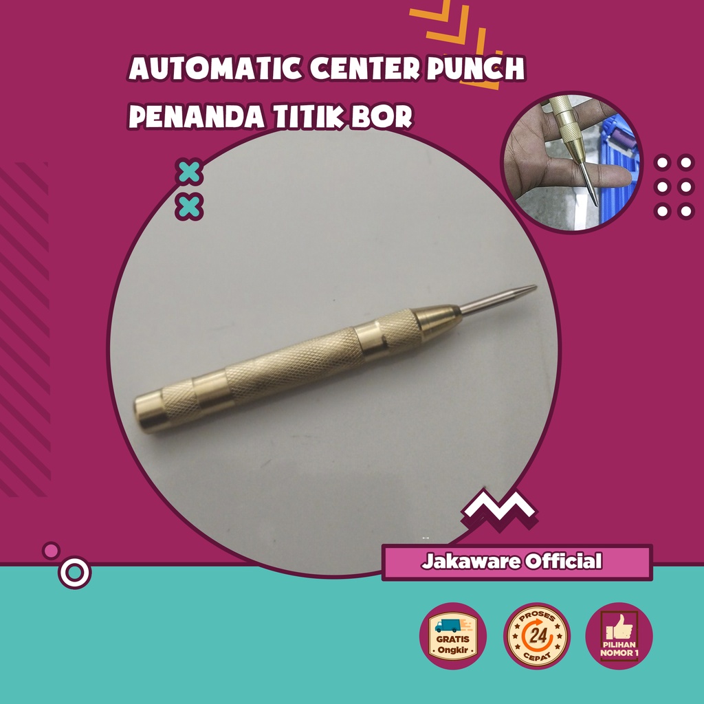 Jual AUTOMATIC CENTER PUNCH PENANDA TITIK BOR BESI KAYU TANGAN MESIN ...