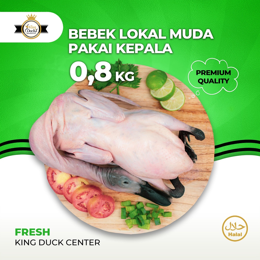 Jual BEBEK LOKAL MUDA / DAGING BEBEK 0,8 KG UTUH PAKAI KEPALA KAKI ...
