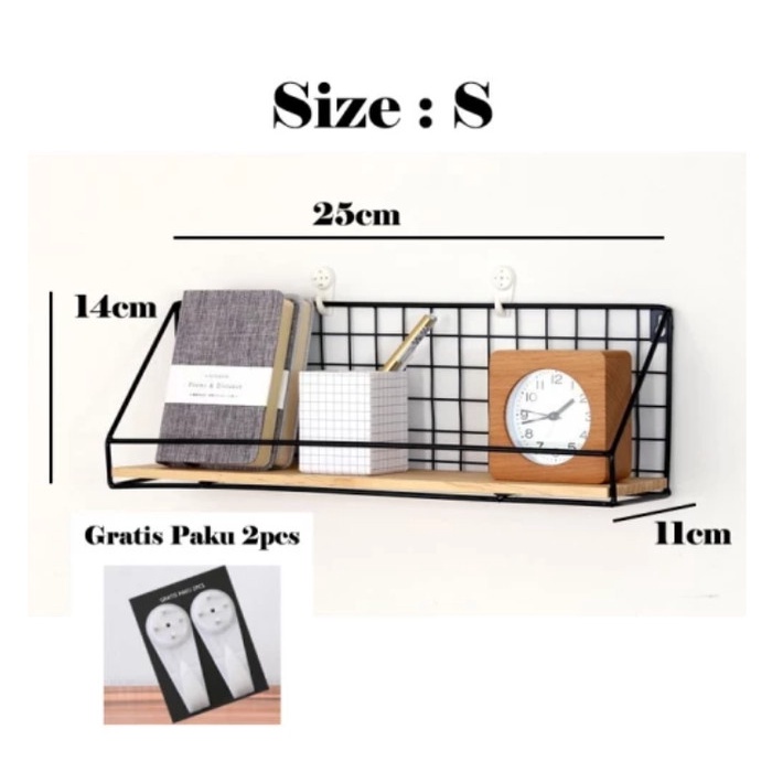 Jual Rak Gantung Dinding Minimalis Tempel - Hanging Organizer Rack ...