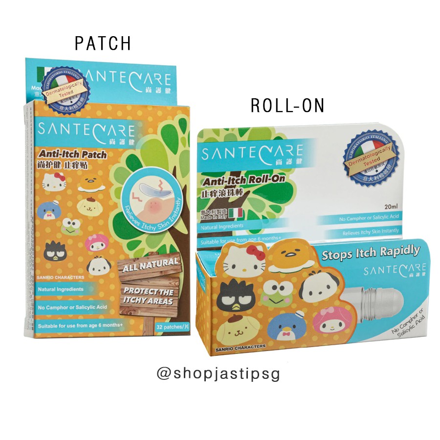 Jual Santecare Anti-Itch Patch isi 32 Sticker / Roll-On Anti-Gatal ...