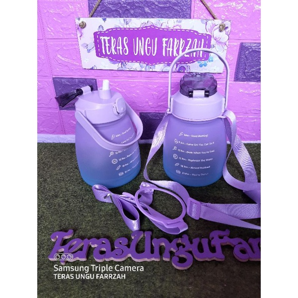 Jual Teras Ungu Botol motivasi ungu botol gemoy ungu 1.1liter | Shopee ...
