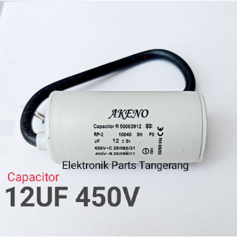 Jual CAPACITOR 12UF 450V KAPASITOR 12UF 450V KAPASITOR KABEL 12UF 450V ...