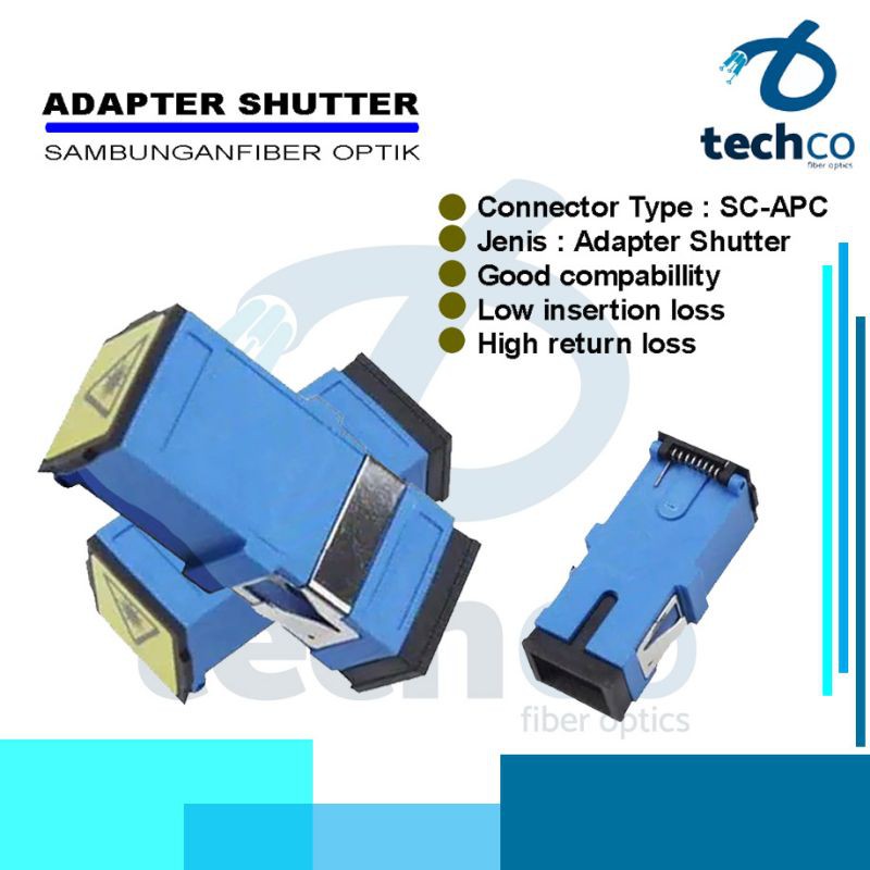 Jual ADAPTER SHUTTER SC-APC Shutter odp solid | Shopee Indonesia