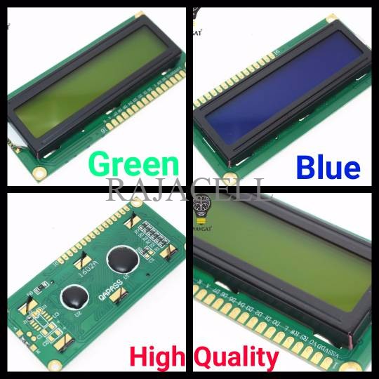 Jual LCD Display 1602 Blue & Green for Arduino LCD 16x2 Kualitas No.1 ...