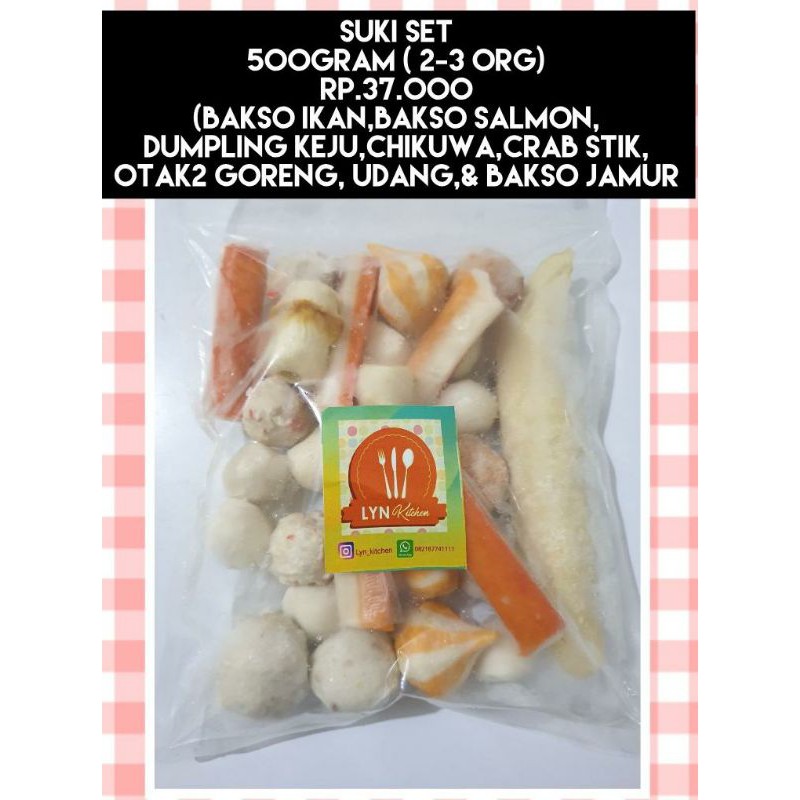 Jual SUKI MIX 500GRAM ( +- 27 bakso & 1otak2 utuh) | Shopee Indonesia