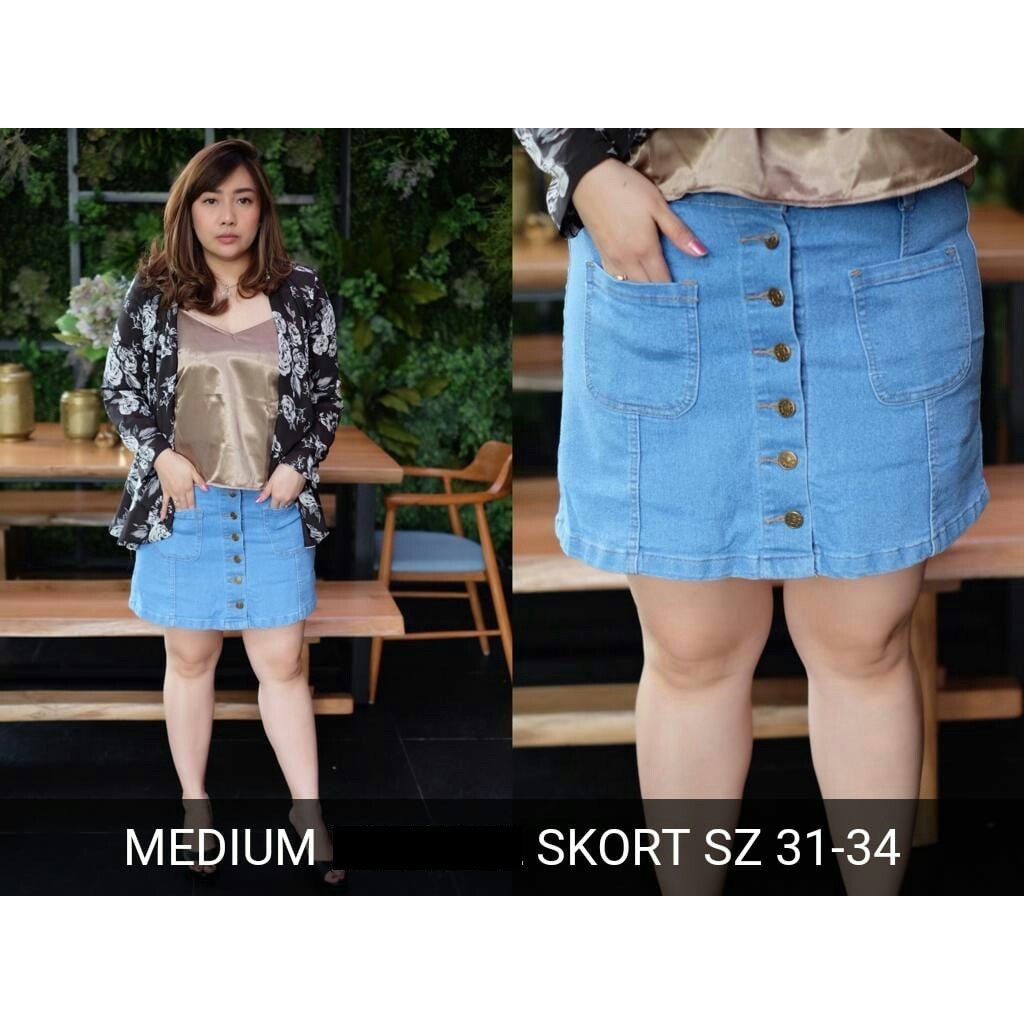 Jual 33.ROK CELANA JEANS WANITA DENIM SKIRT ROK JEANS BAHAN BAGUS DAN ...