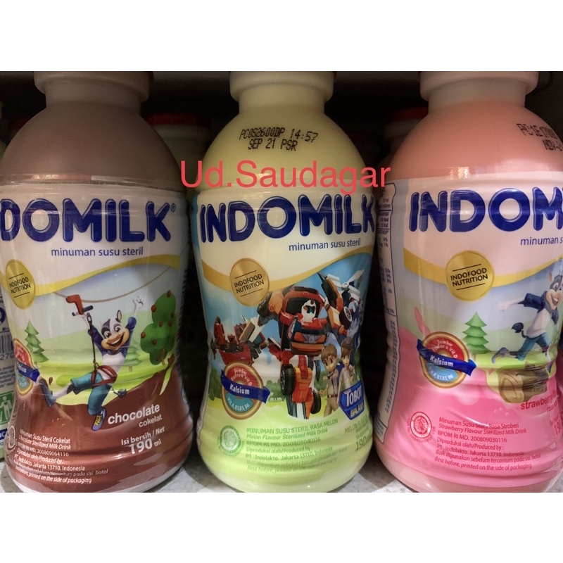 Jual Susu Indomilk UHT Cair Botol 190ml | Shopee Indonesia