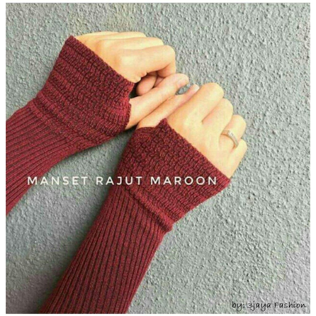 Jual Termurah! Manset Rajut Handsock Rajur Berbagai Warna Pilihan ...