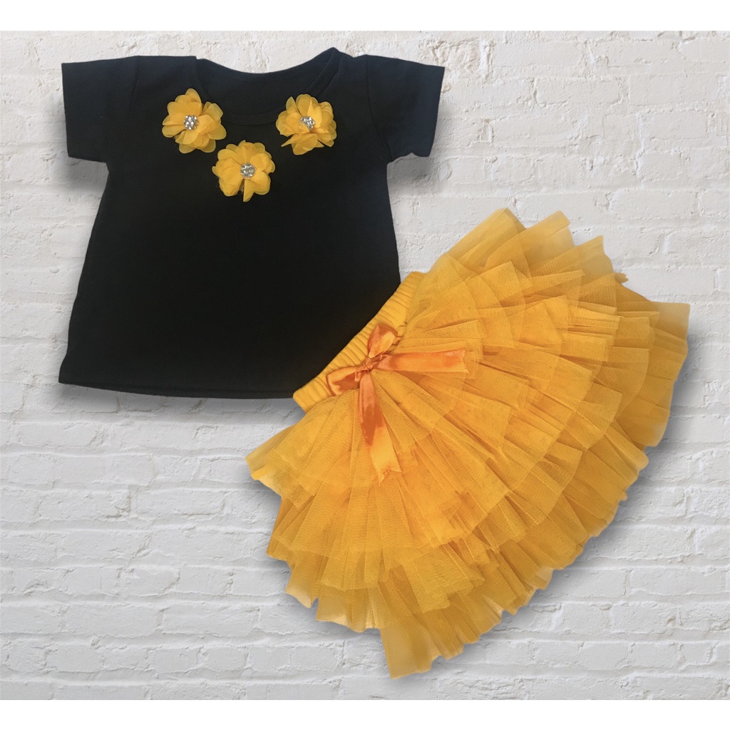 Jual SETELAN MAWAR ROK TUTU ANAK USIA 1-4 TAHUN (kaos hitam) | Shopee ...