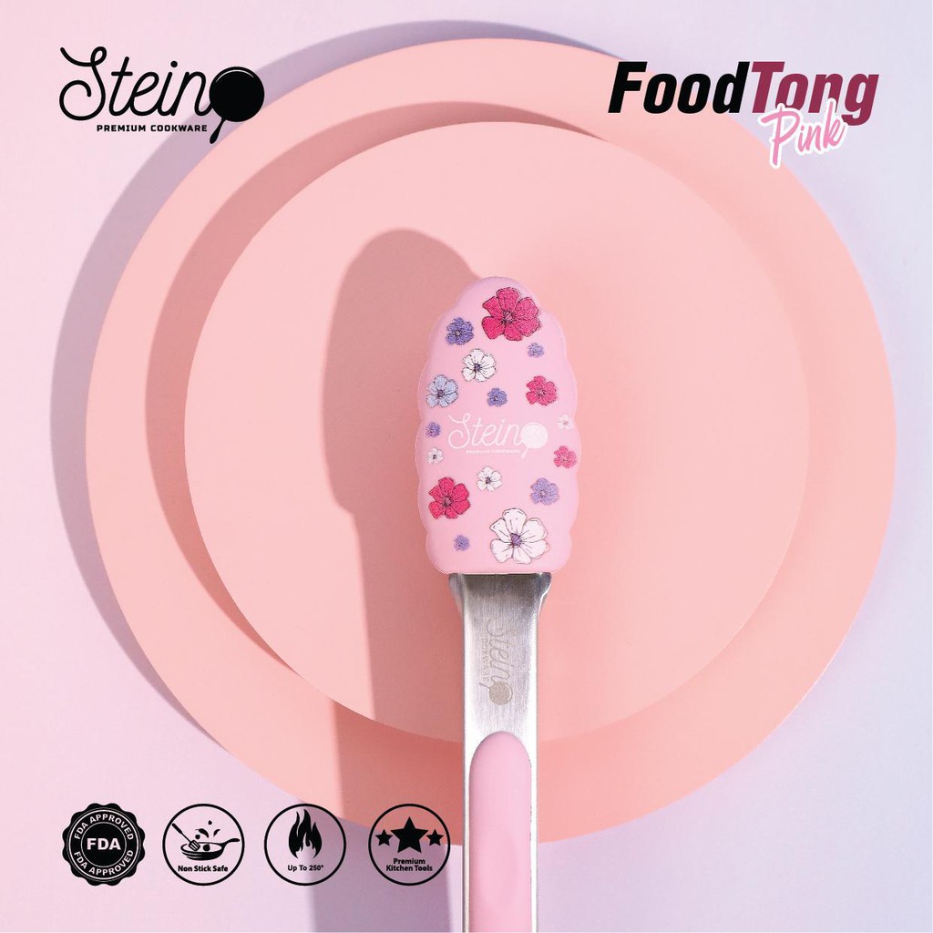 Jual Steincookware Stein FoodTong Tongs Tong Food Pencapit Makanan Pink ...