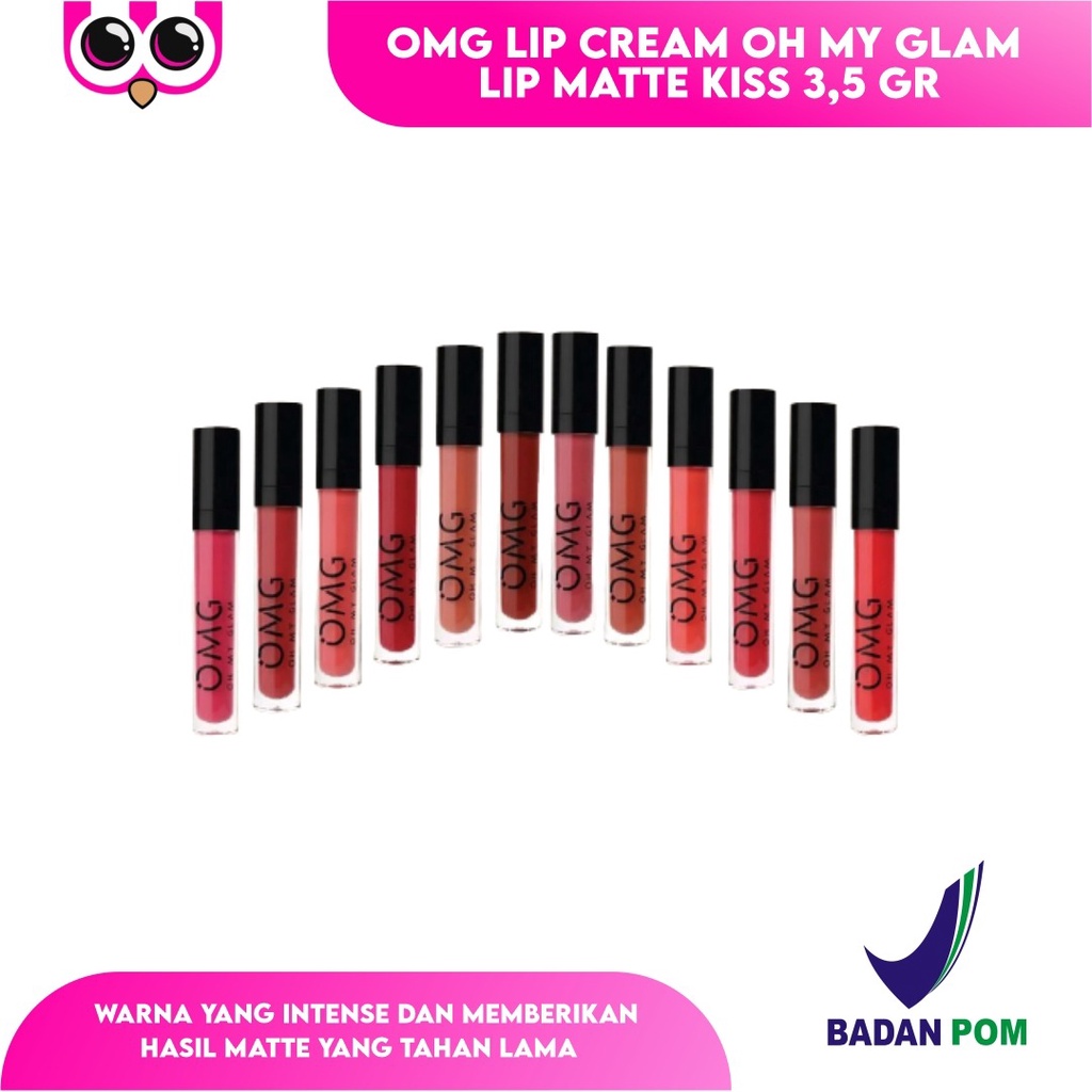 Jual OMG OH MY GLAM MATTE LAST LIPCREAM LIPMATTE CREAM KOSMETIK PEWARNA ...