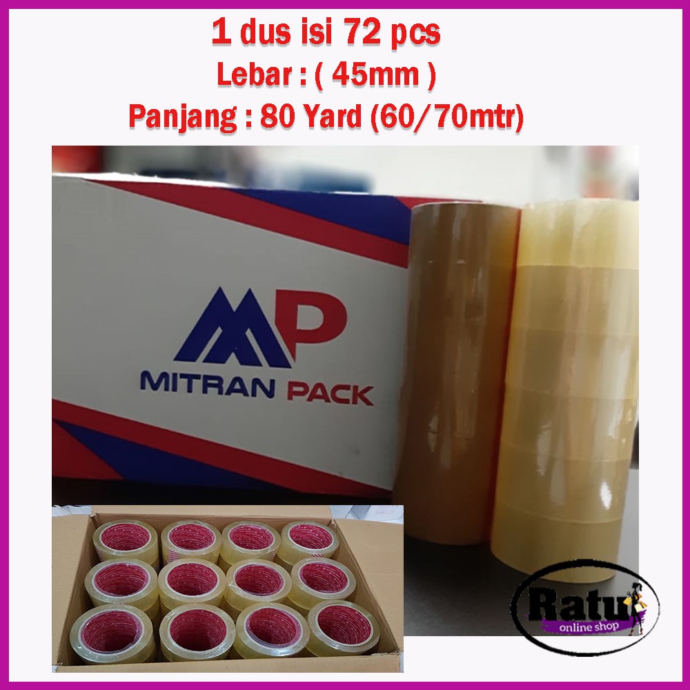 Jual GROSIR LAKBAN SUPREME 1 KARTON isi 72 Pcs - 90 YARD , berat 3 Kg ...
