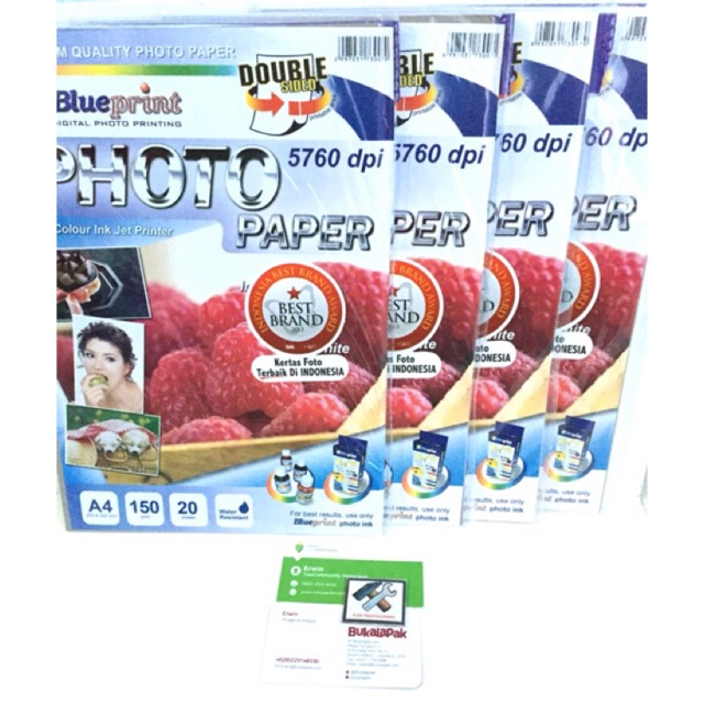 Jual KERTAS FOTO PHOTO PAPER DUA SISI DOUBLE SIDE BOLAK BALIk PRINTING ...