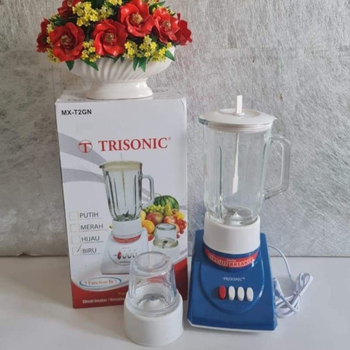 Jual Blender Gelas Kaca 1.5 Liter 3 in 1 Trisonic MX-T2GN | Shopee ...