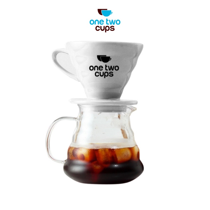 Jual One Two Cups Filter Penyaring Kopi V60 Glass Coffee Filter Dripper ...