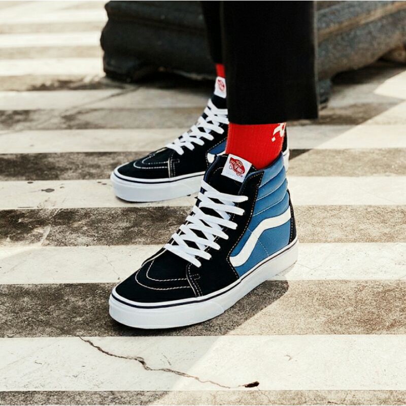 Jual Vans Sk8-hi Navy Classic (ORIGINAL GLOBAL) | Shopee Indonesia