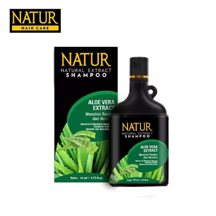 Jual Natur Shampoo Aloe Vera Extract 80ml / 140ml /270ml | Shopee Indonesia