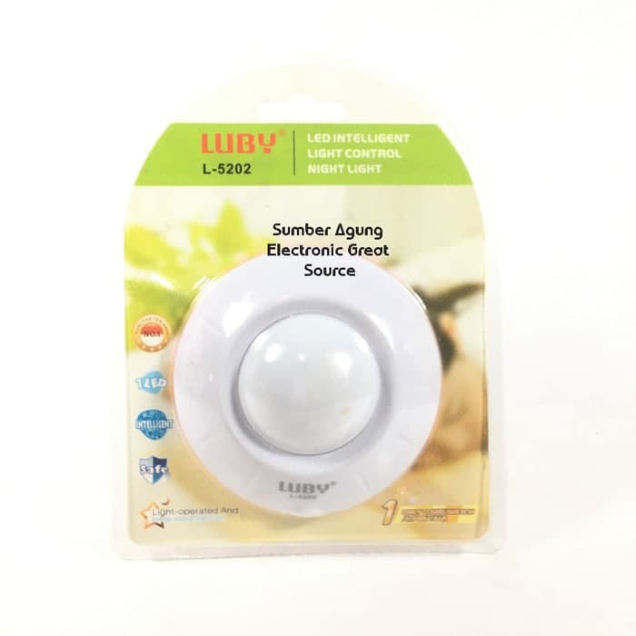 Jual Lampu Tidur Luby L5202 Bentuk Ufo Bulat Sensor Cahaya Mati Nyala ...