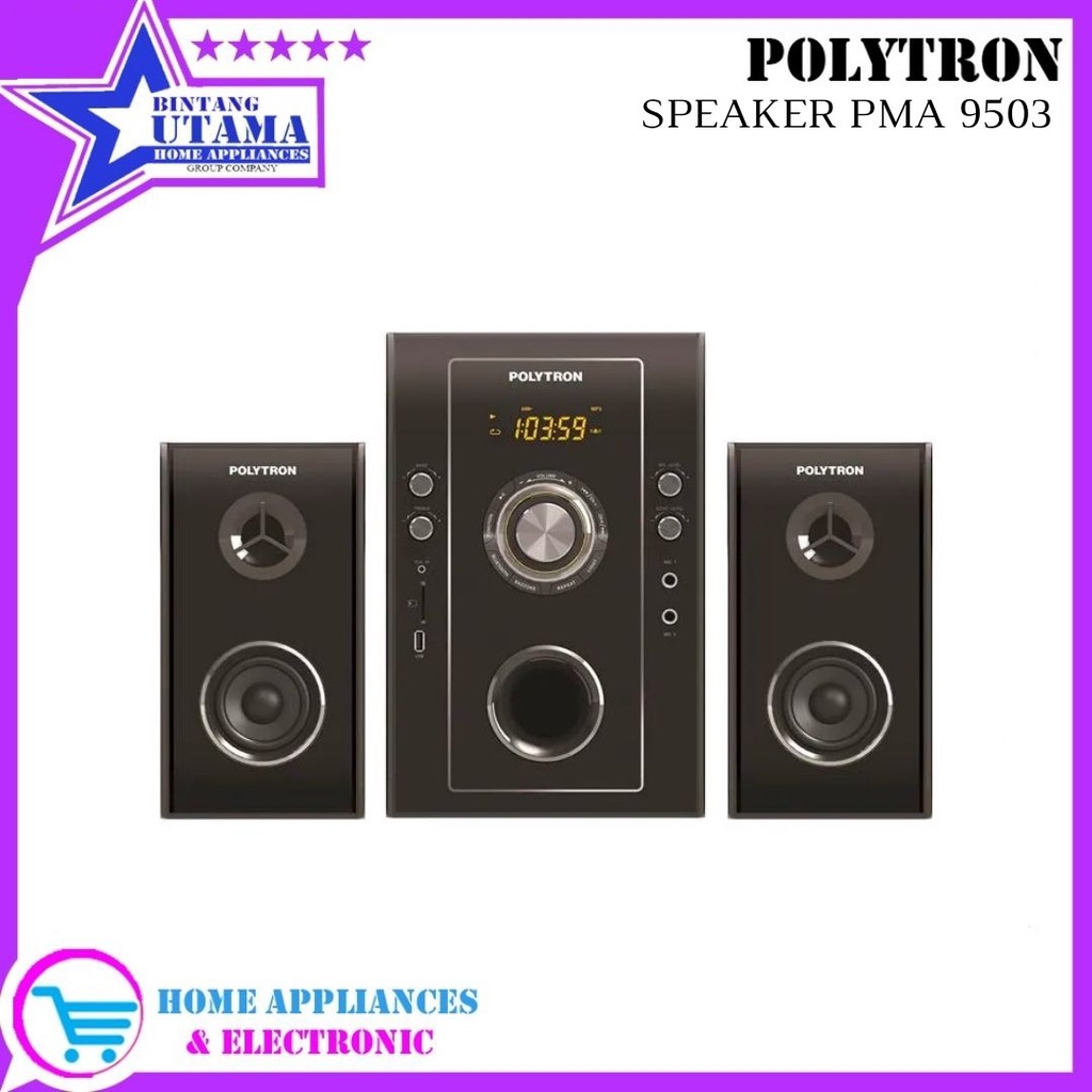Jual (COD) (HARGA PROMO) SPEAKER POLYTRON PMA 9503 / PMA9503 / PMA-9503 ...