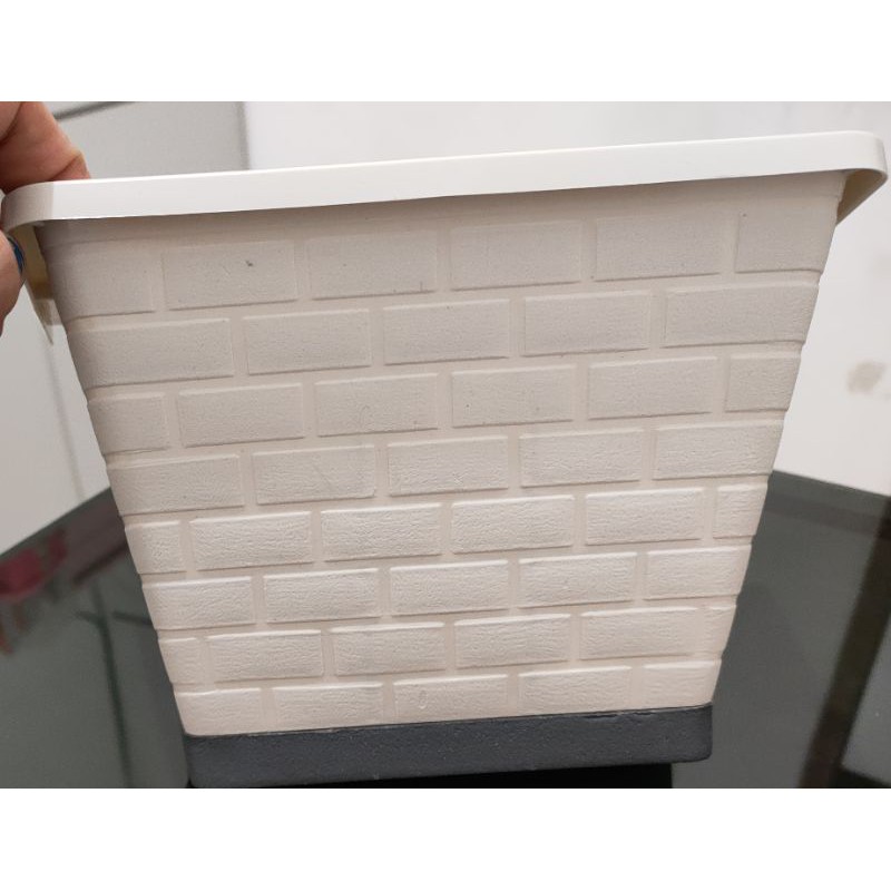 Jual pot tembok bata putih+tatak | Shopee Indonesia