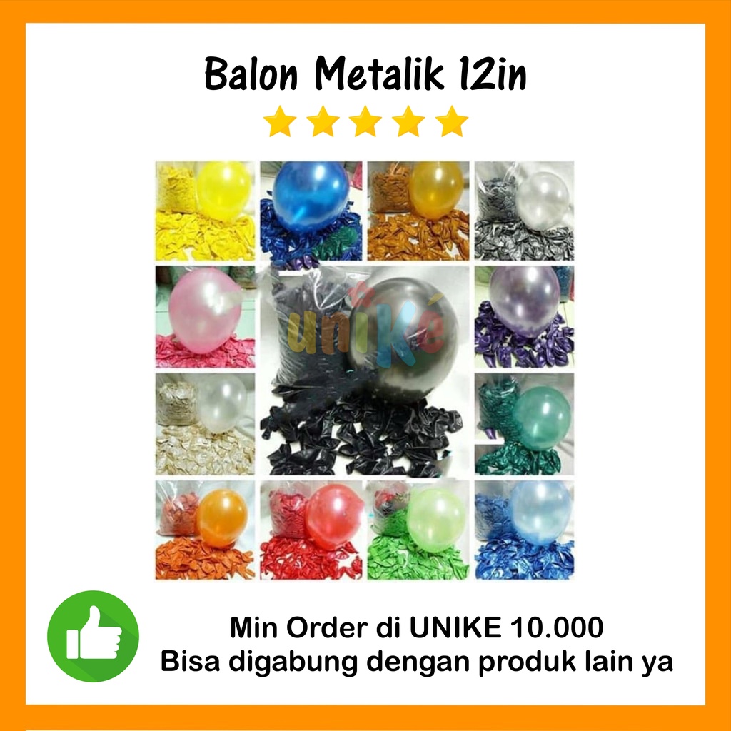 Jual 100pcs 12" Balon Latex Metalik / Balon Ulang Tahun Dekorasi ...