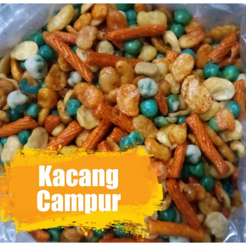 Jual Makanan ringan Cemilan kacang campur snack isi toples jajanan ...