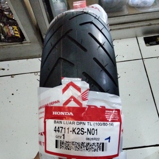 Jual BAN HONDA 100/80-14 TUBELESS FEDERAL FT 22SH AHM ORIGINAL MATIC DEPAN BELAKANG VARIO 160 ...