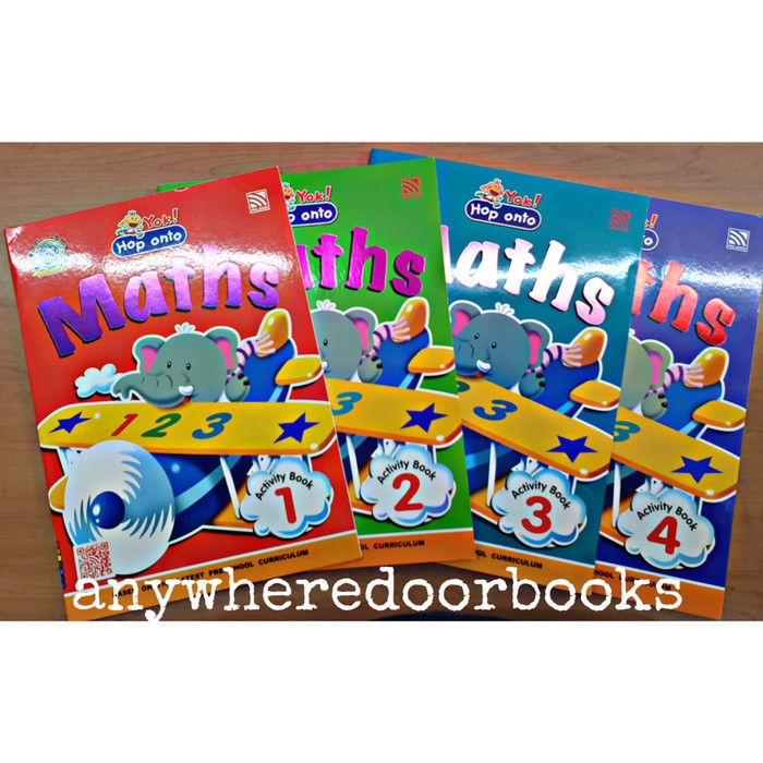 Jual Hop Onto - Math Activity Book Set (1-4) | Shopee Indonesia