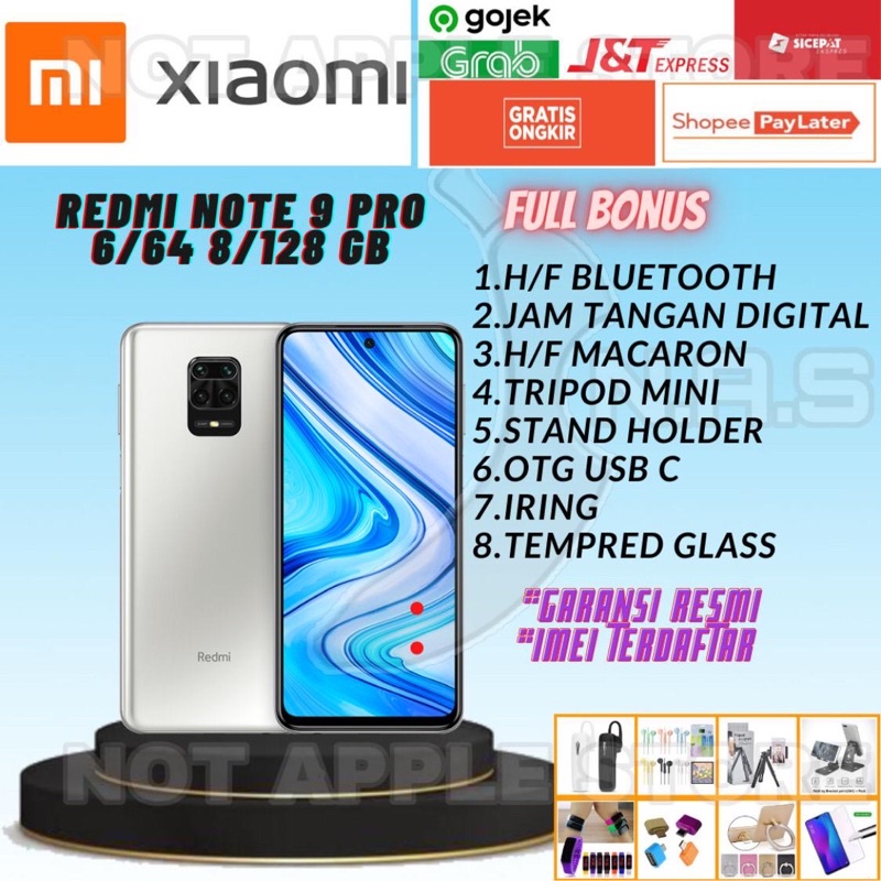 Jual XIAOMI REDMI NOTE 9 PRO RAM 6/64GB 8/128GB NEW BARU GARANSI RESMI ...