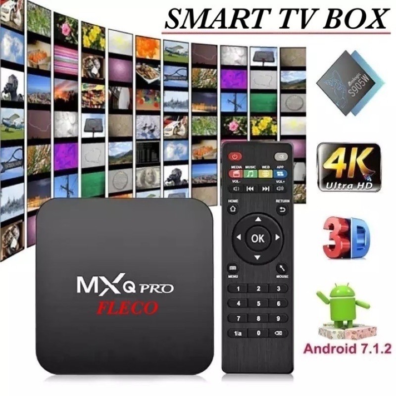 Jual Smart android Tv Box MXQ Pro 4K Fleco | Shopee Indonesia