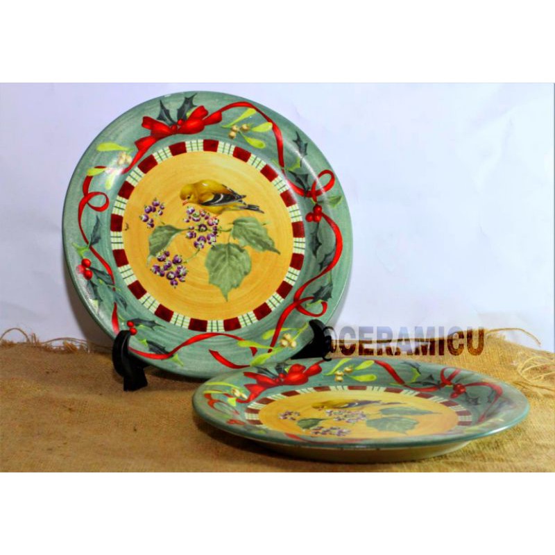 Jual SUMMER BIRD SONG DINNER PLATE / PIRING MAKAN KERAMIK MURAH ...