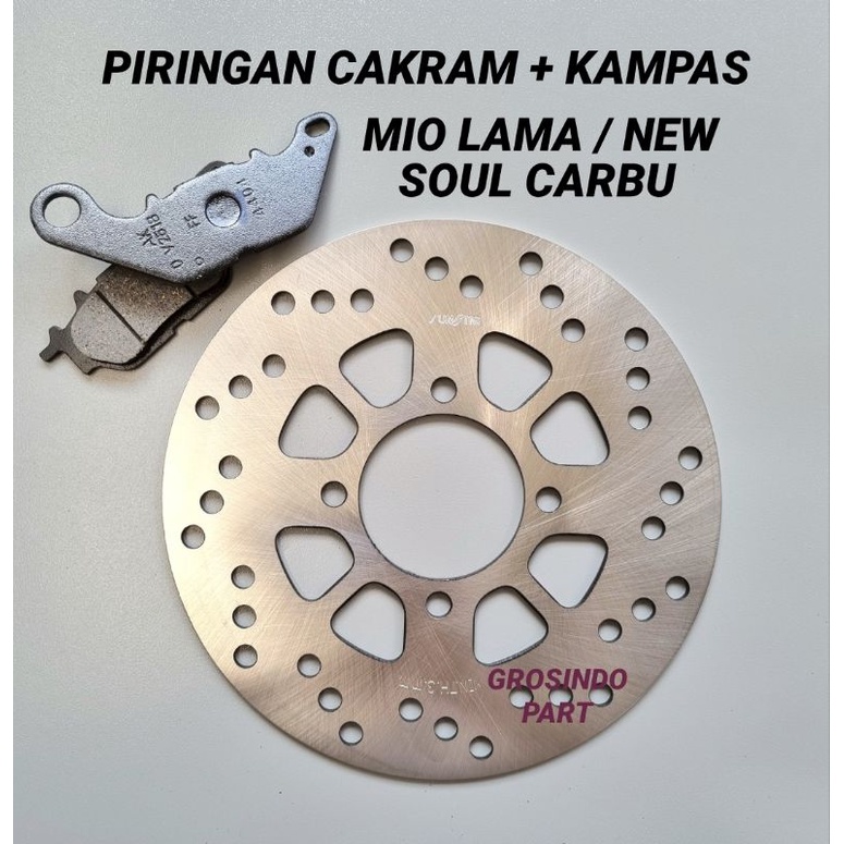Jual PIRINGAN CAKRAM PIRING CAKRAM DEPAN + KAMPAS DISK PAD DEPAN MIO ...