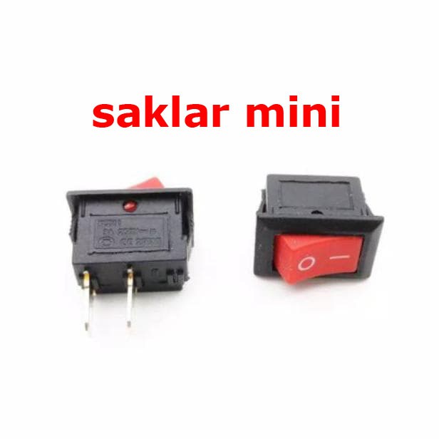 Jual Saklar on off mini 2 pin warna merah | Shopee Indonesia