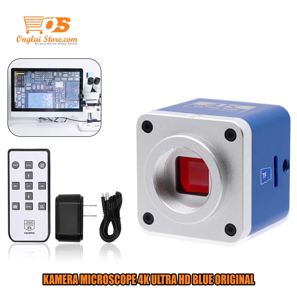 Jual Kamera Microscope 4K Ultra HD 1080P HDMI Port Tipe C Blue Original ...