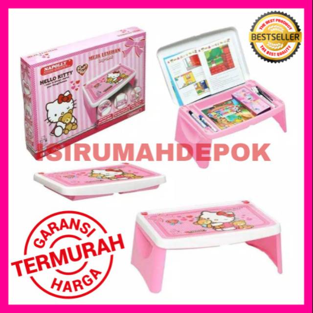 Jual Meja Belajar Anak Lipat Plastik Karakter Hello Kitty Lap Desk ...